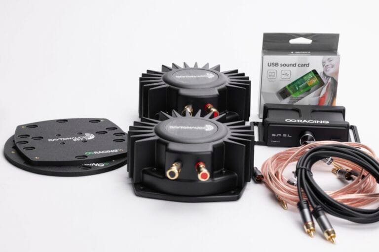DUAL 50W Bass Shaker KIT 2x Dayton Audio BST-1 for Simracing rigs ...
